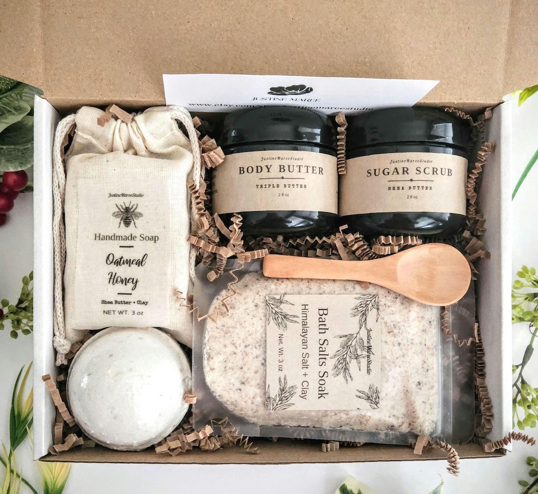 Bath Deluxe Spa Gift Box Set | Pamper Self Care Set | Spa Gift Basket ...