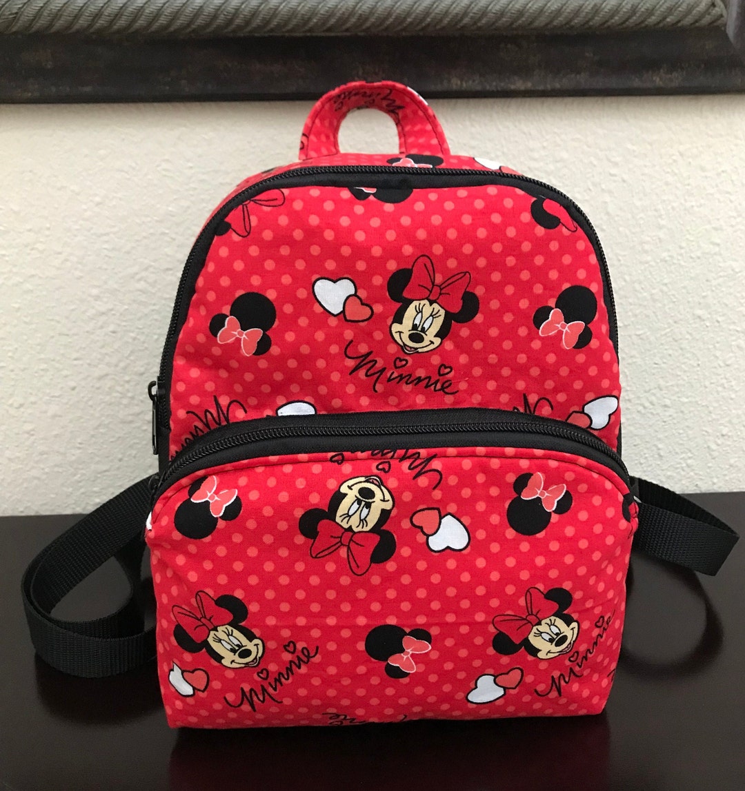 Handmade Red Polkadot Mini Mouse Bag Pack Purse - Etsy