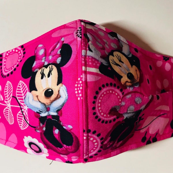Minnie Mouse Face Mask - Etsy