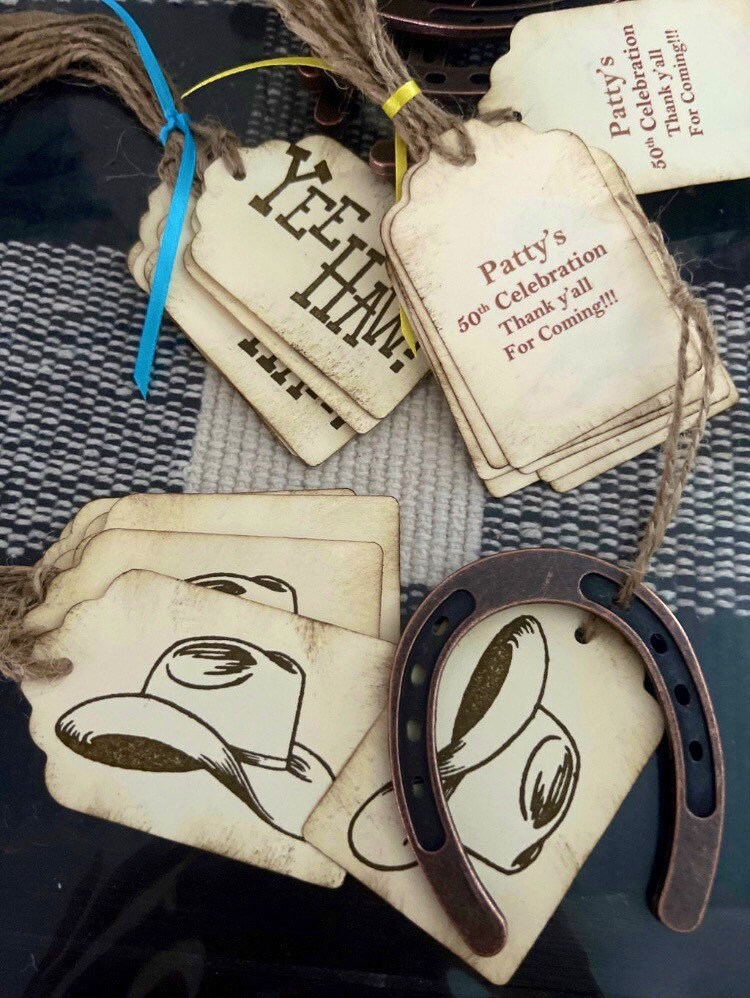 Cowboy Hat Handmade Vintage Hang Tags 8 Tag Old | Etsy