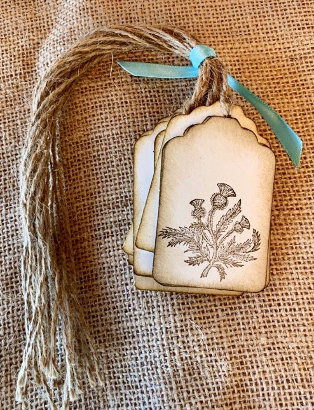 Outlander Thistle Hang Tags - (8) Scottish Party Jamie Fraser Tag ...