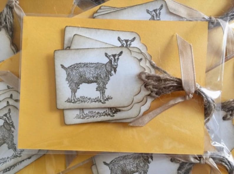 Goat Hang Tags 8 Goat Tags Nanny Billie Goats Tag Old - Etsy