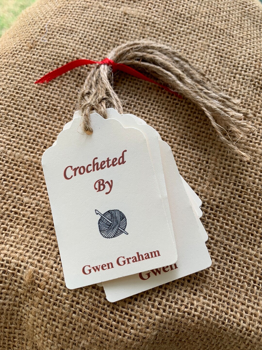 Crocheted by Tags Vintage Hang Tags - (8) Tag - Old Fashioned - Rustic ...