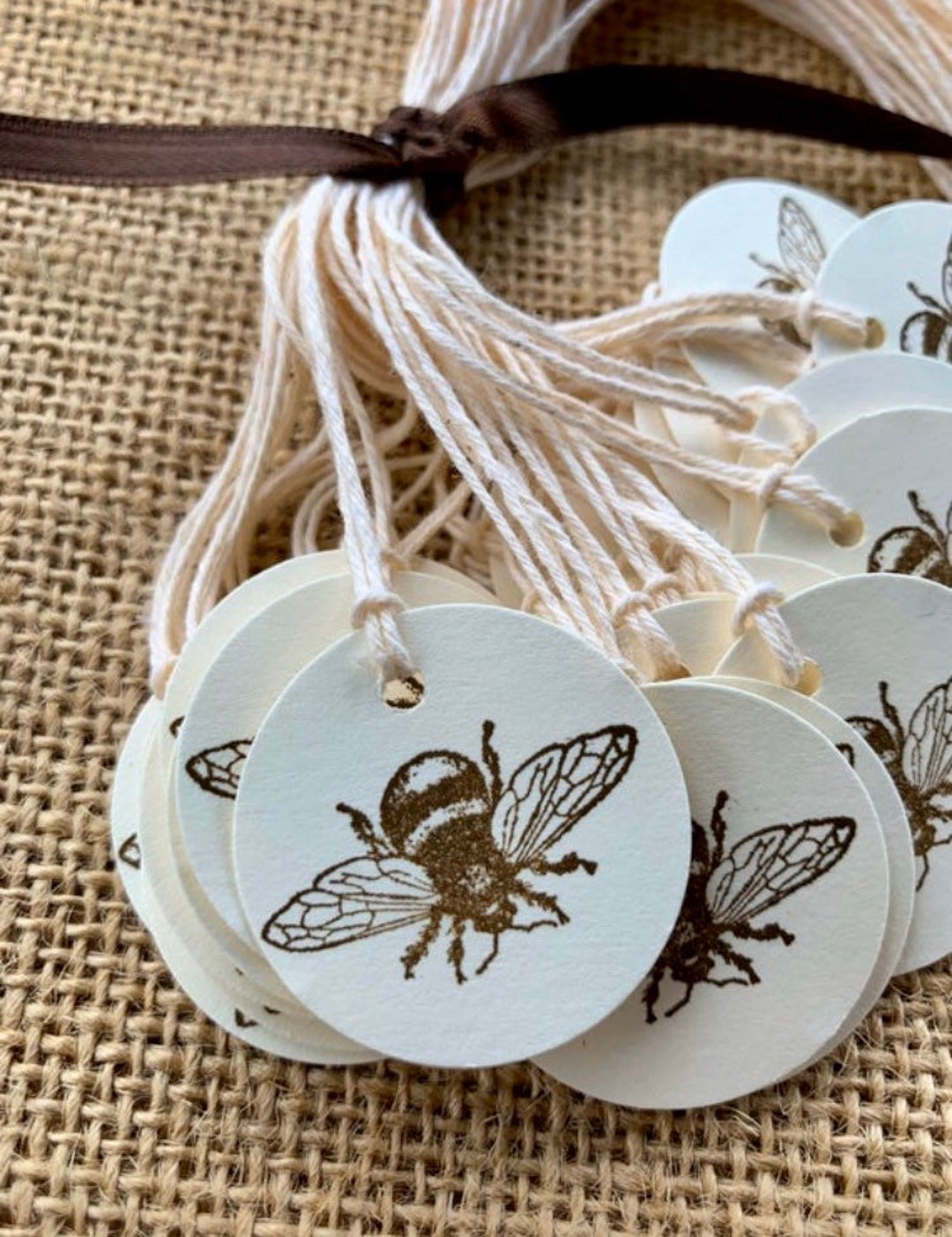 Bee Tags 30 Vintage Bee Tags - Honey Bee - Honey Jar Tags - Bee Tags ...