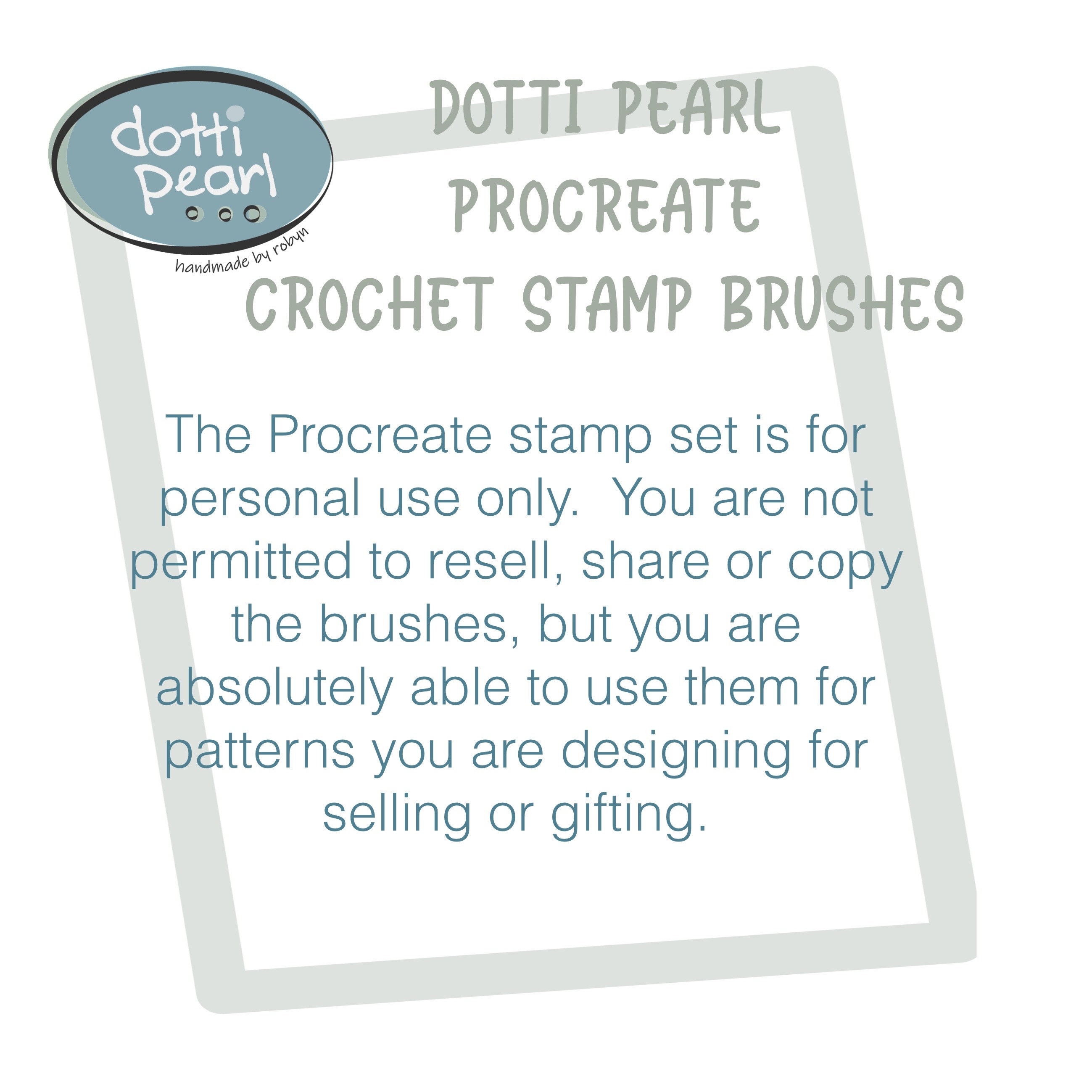 Procreate Crochet Chart Symbols, Stamp Brushes, Design, Crochet Stitch ...