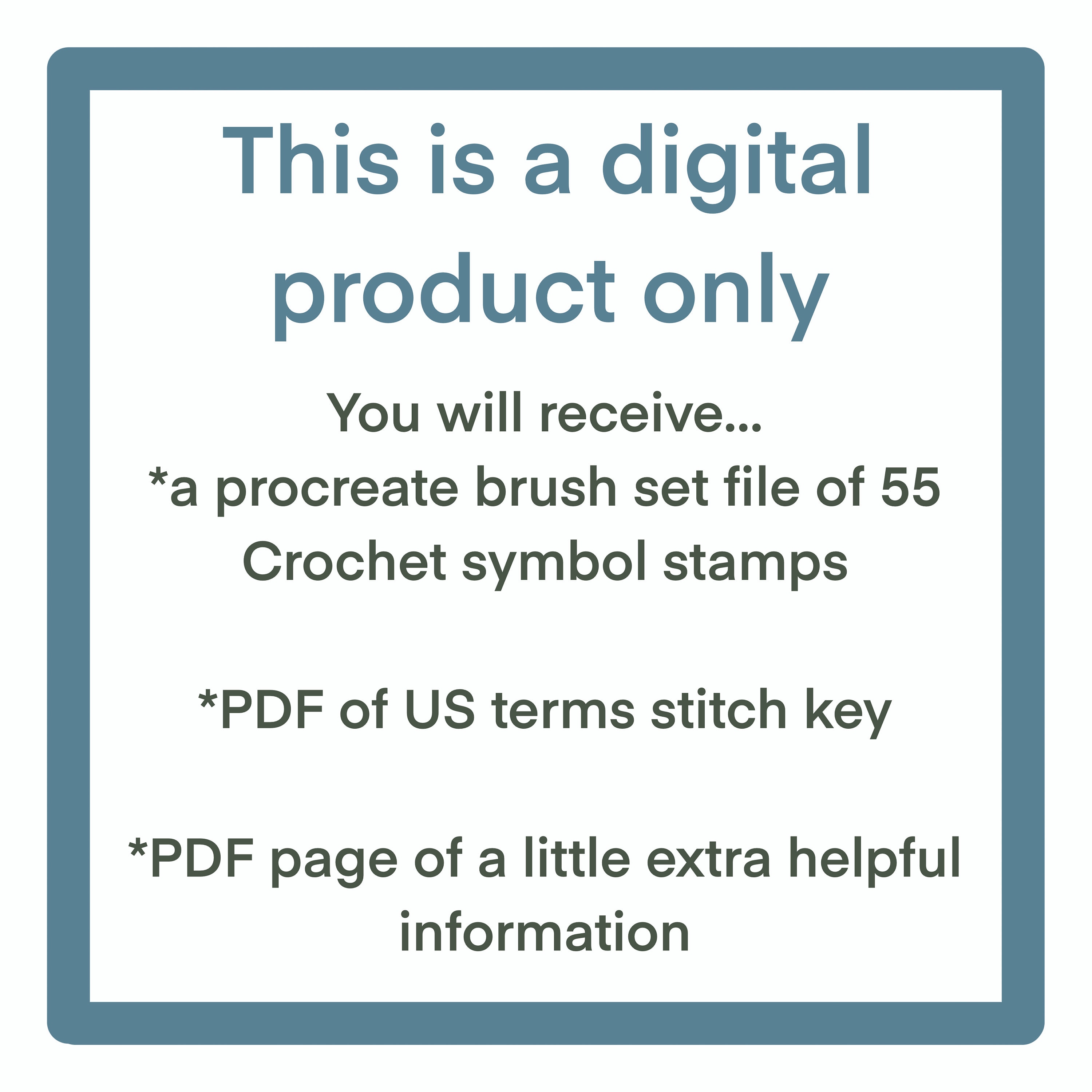 Procreate Crochet Chart Symbols, Stamp Brushes, Design, Crochet Stitch ...