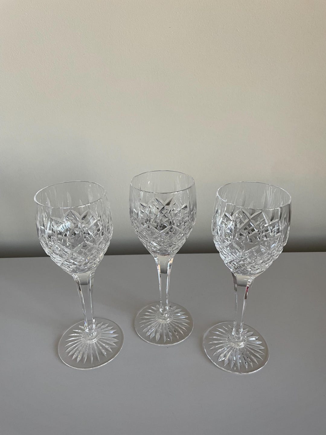 3 Stuart Lead Crystal Sherry Port Glasses "shaftesbury" Pattern - Etsy