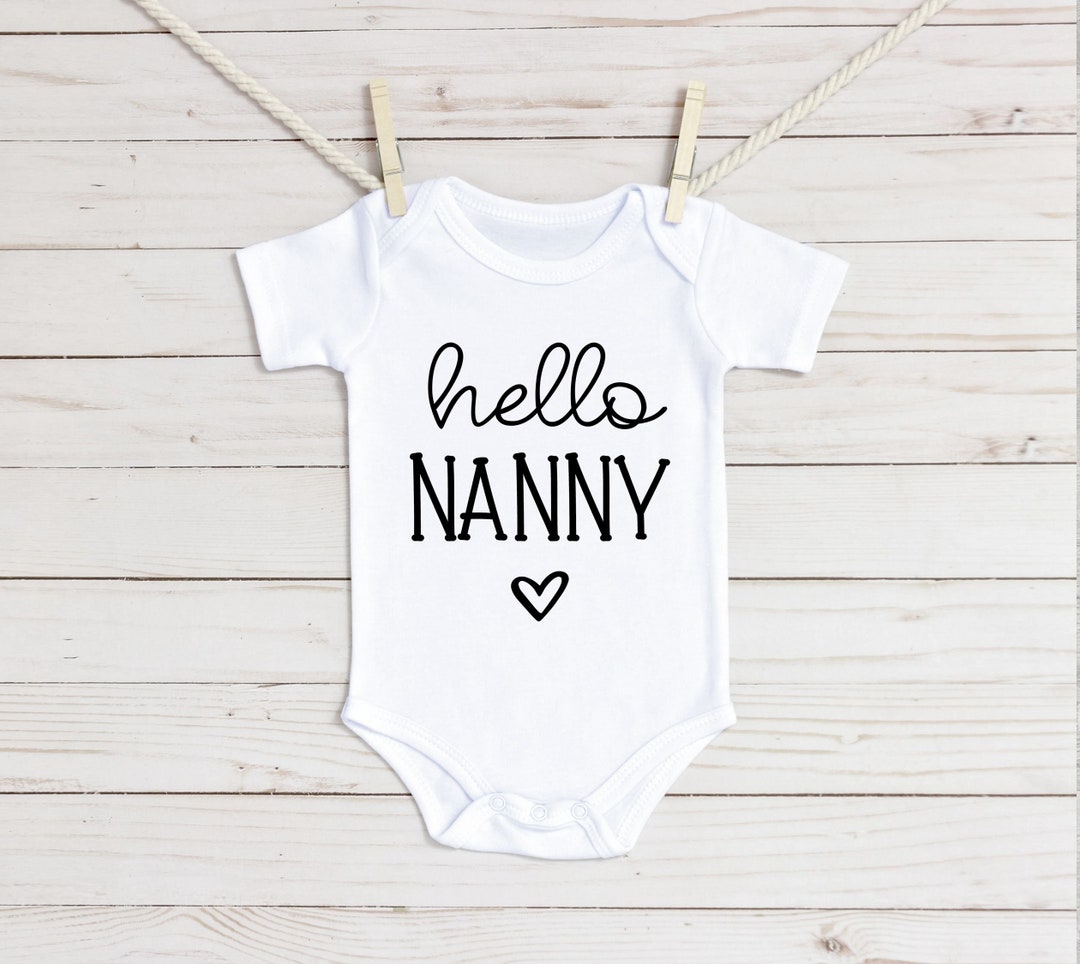 Hello Nanny Baby Onesie® - Etsy