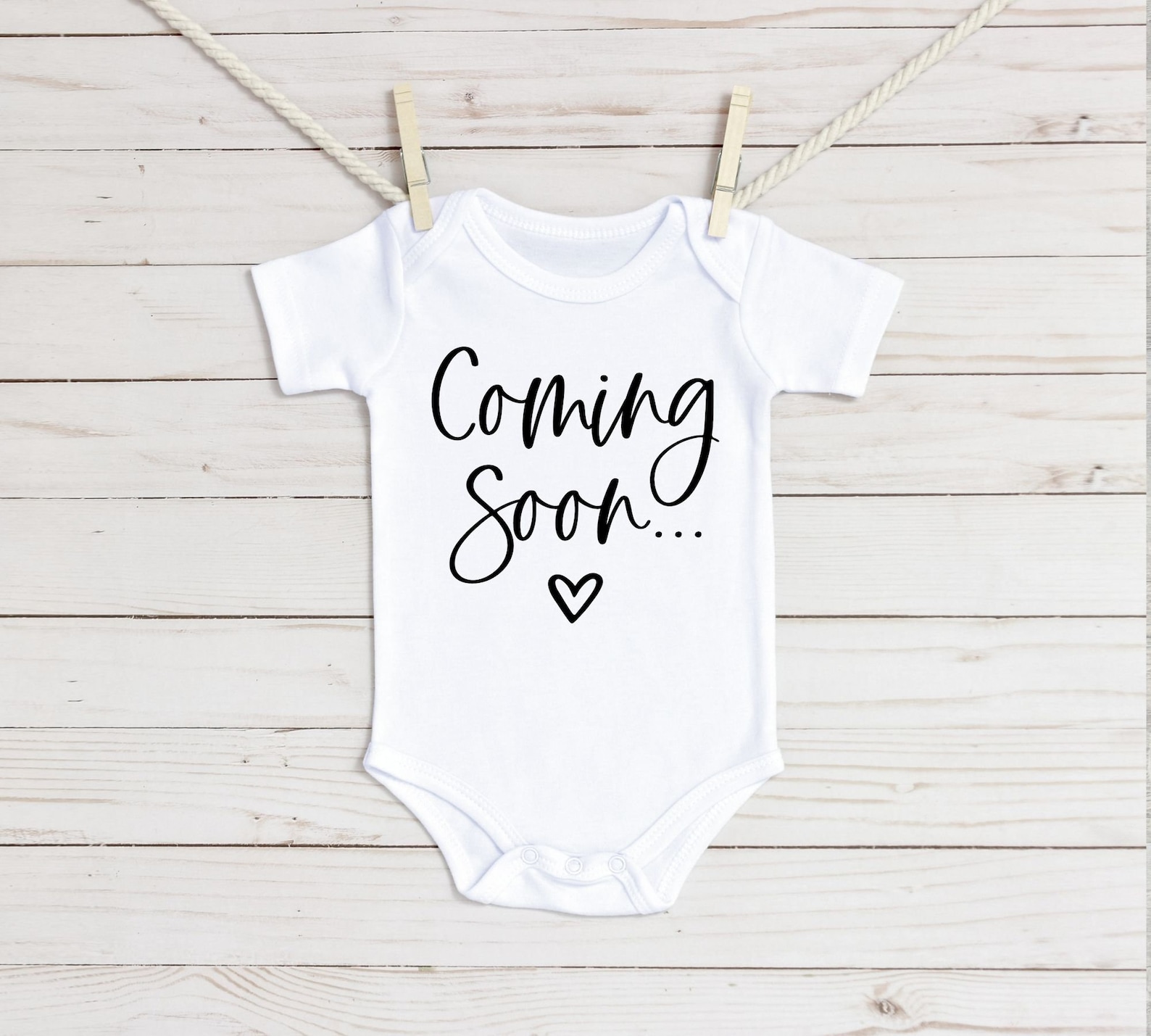 Coming Soon Baby Announcement Onesie®: Pregnancy Reveal - Etsy