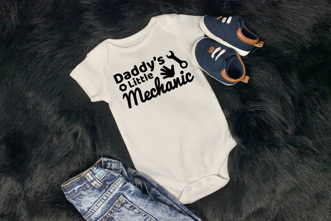 Mechanic Baby Onesie®, Daddy's Little Mechanic Gift - Etsy