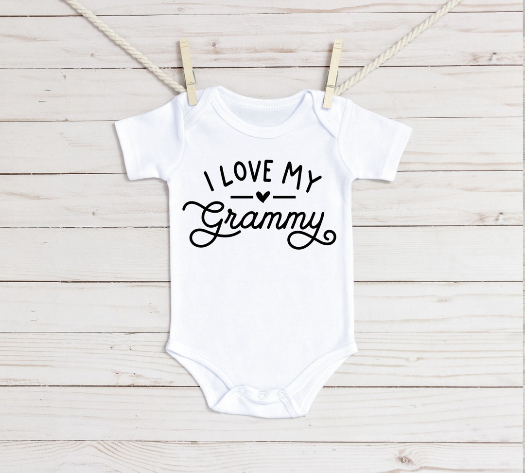 I Love My Grammy Baby Onesie® - Etsy