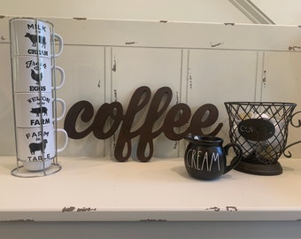 Large Coffee Tea Sign - Etsy