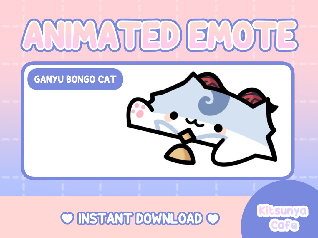 ANIMATED Ganyu Genshin Impact Bongo Cat Emote Twitch Youtube Discord ...