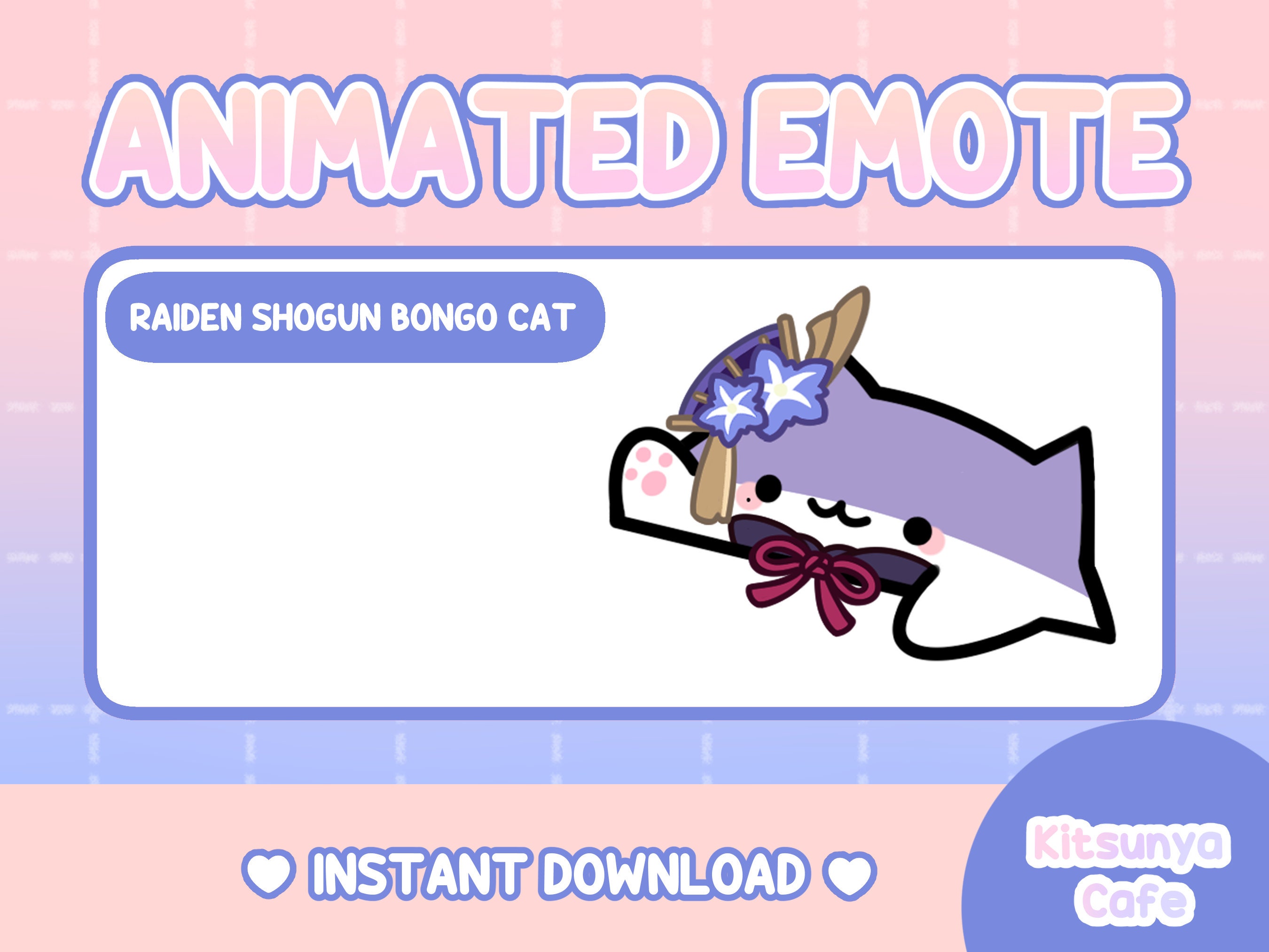 ANIMATED Raiden Shogun Ei Beelzebul Genshin Impact Bongo Cat Emote ... ANIMATED Raiden Shogun Ei Beelzebul Genshin Impact Bongo Cat Emote ...