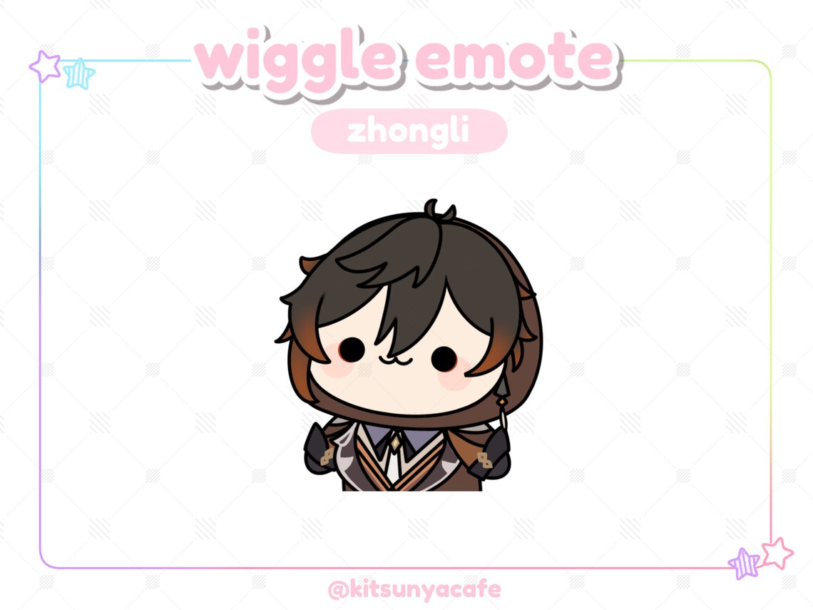 ANIMATED Genshin Impact Zhongli Wiggle Emote | Twitch, Discord, Youtube ...