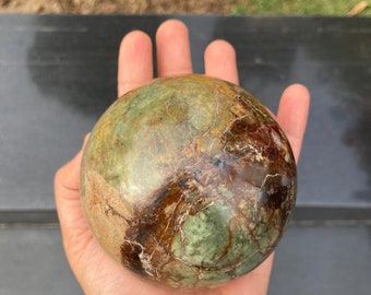 Chrysoprase Sphere ~ Chrysoprase Crystal Ball ~ Natural Chrysoprase ...