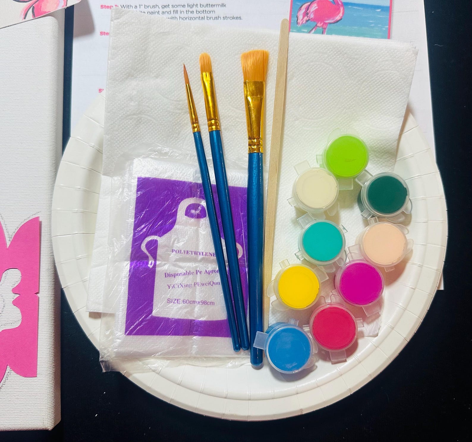 Canvas Kit: Host a DIY Paint Party at Home, Sip, and Paint! This Kit ...