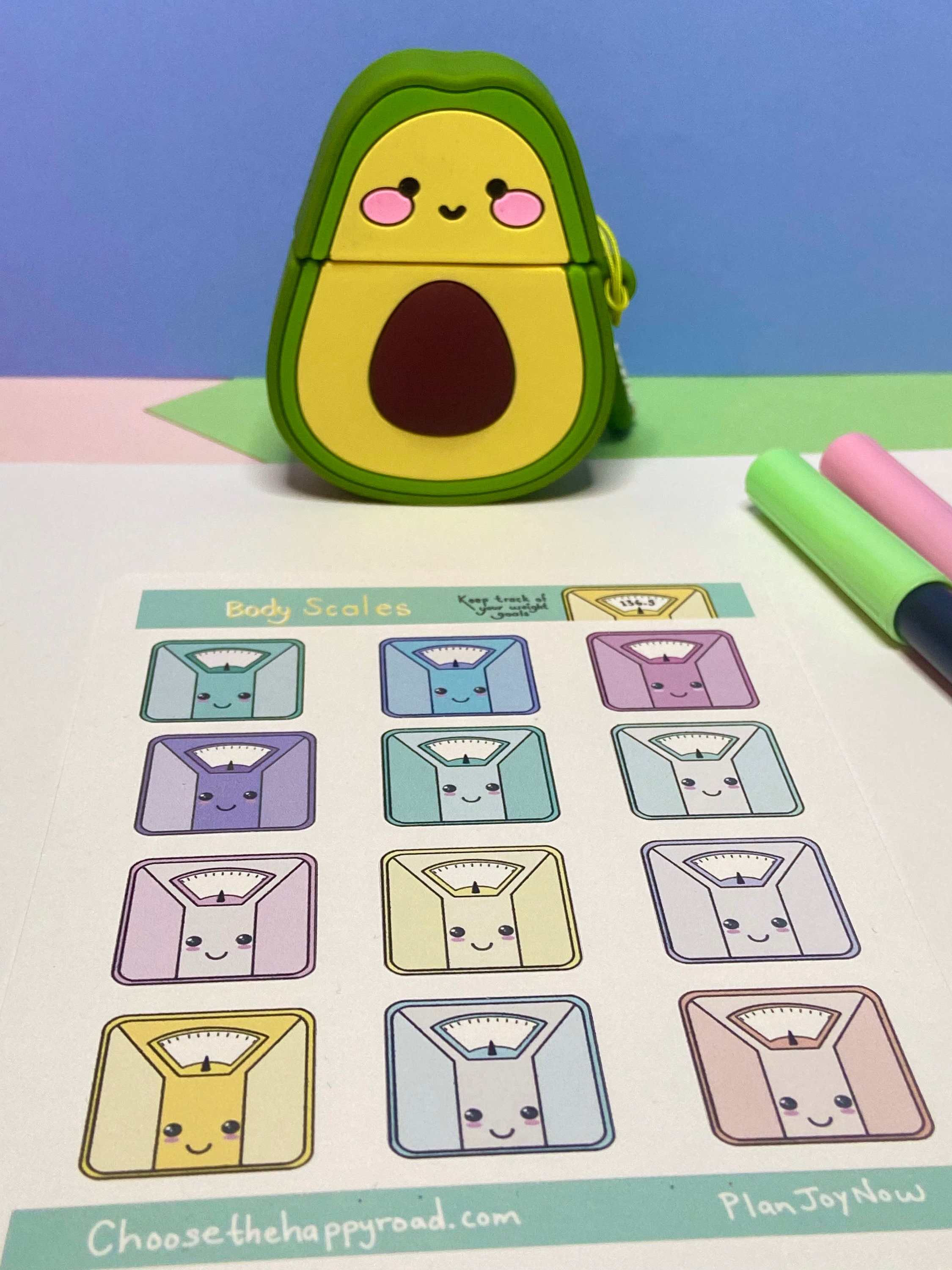 Weight Scale Tracker Planner Sticker, Bujo Stickers, Planner Stickers ...