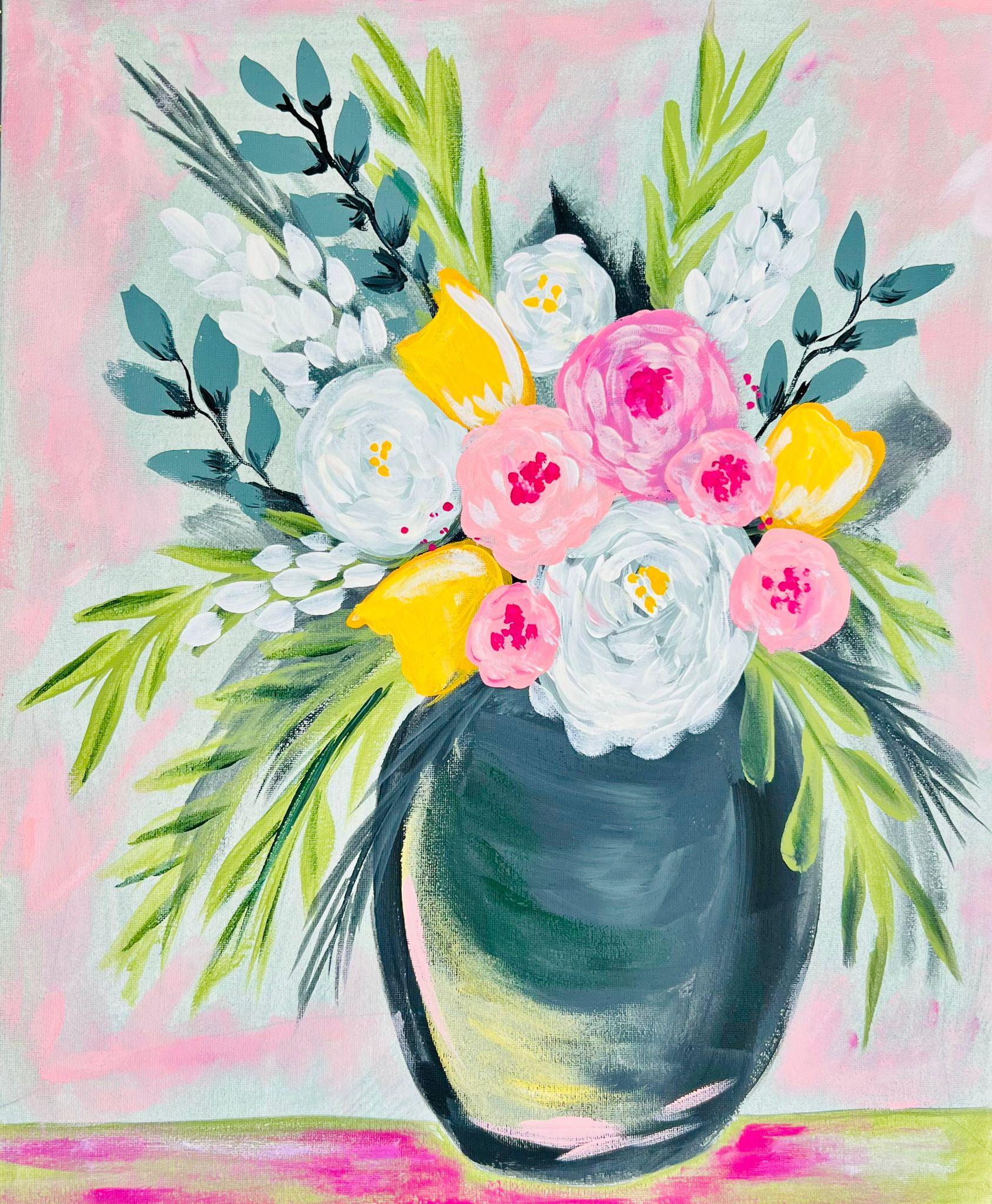 Canvas Kit: Host a DIY Paint Party at Home, Sip, and Paint! This Kit ...