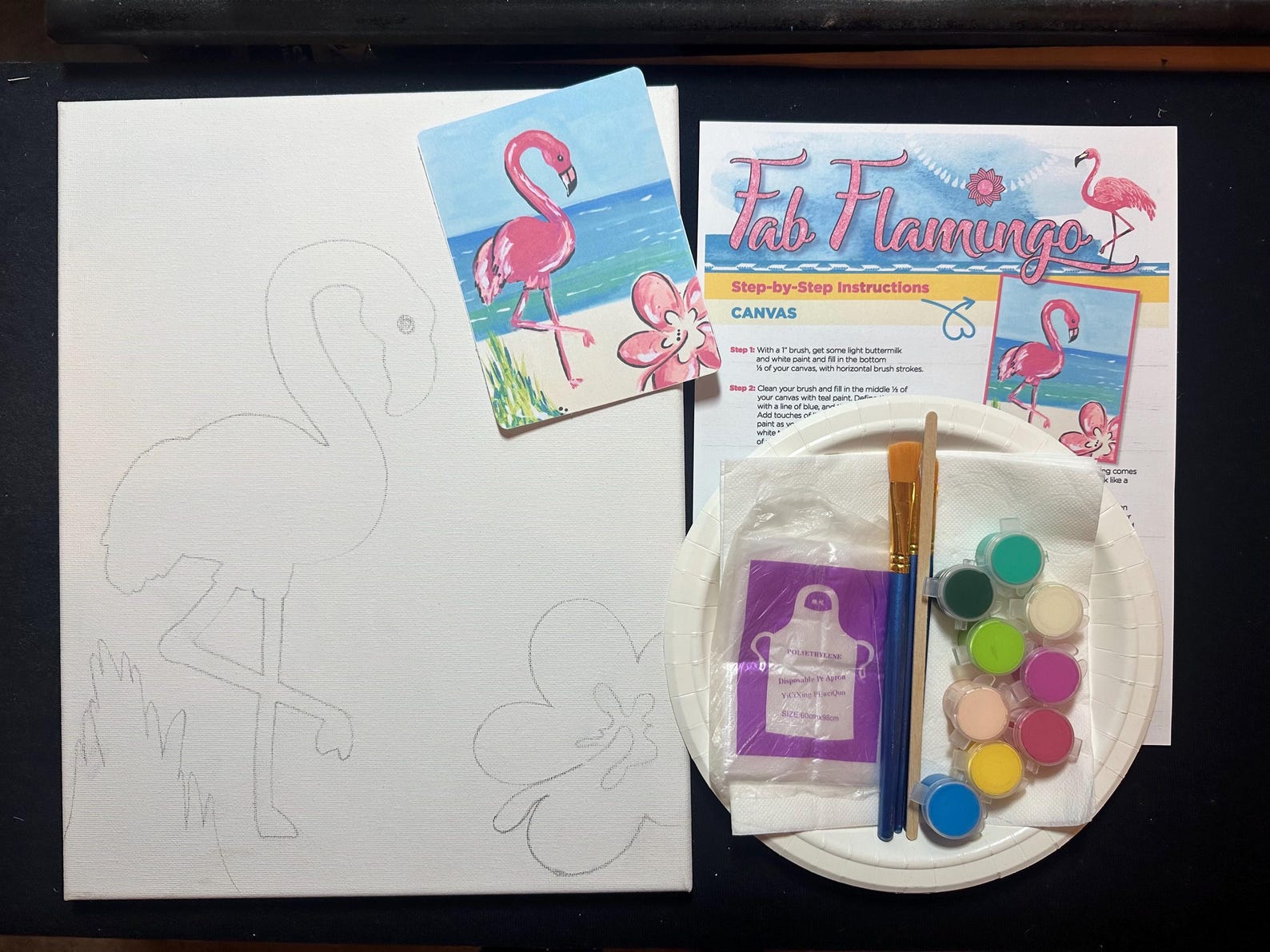 Canvas Kit: Host a DIY Paint Party at Home, Sip, and Paint! This Kit ...