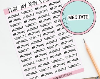 Be Present Vinyl Sticker Meditate Sticker Mindfulness - Etsy