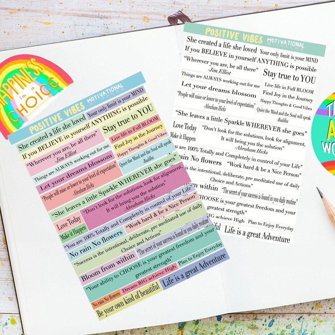 Positive Quote Stickers, Abraham Hicks, Motivation Quotes, Planner ...