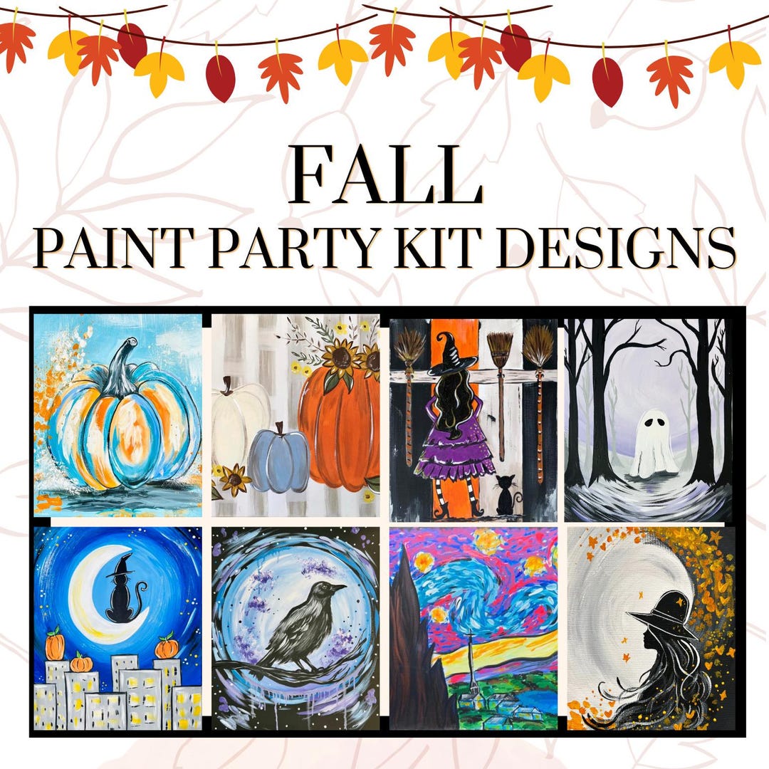 Canvas Kit: Host a DIY Paint Party at Home, Sip, and Paint! This Kit ...