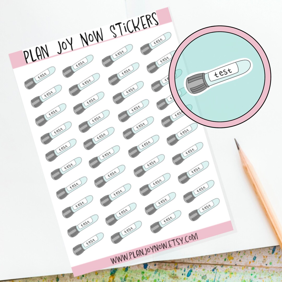 Test Tube Sticker, Test Tube, Planner Stickers,bullet Journaling ...