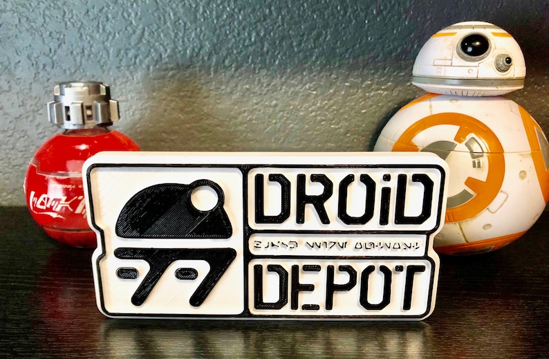 Disneys Droid Depot Inspired Sign Black Spire Outpost - Etsy
