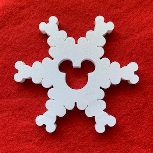 Mickey Snowflake Christmas Decoration Disney Inspired - Etsy