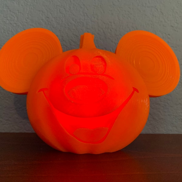 Mickey Mouse Light up Pumpkin - Etsy