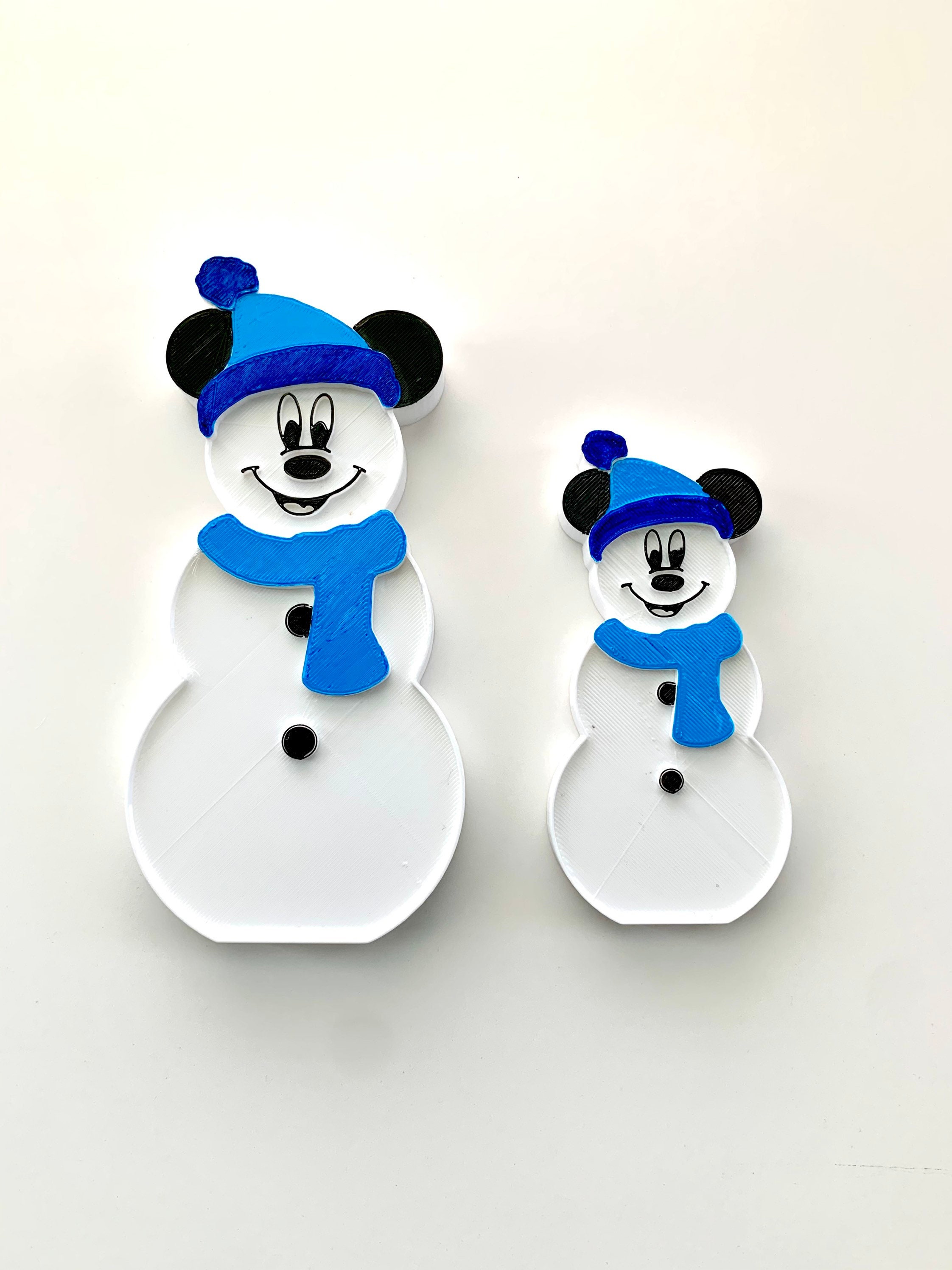 Christmas Snowman Mickey and Minnie Inspired Decoration - Etsy