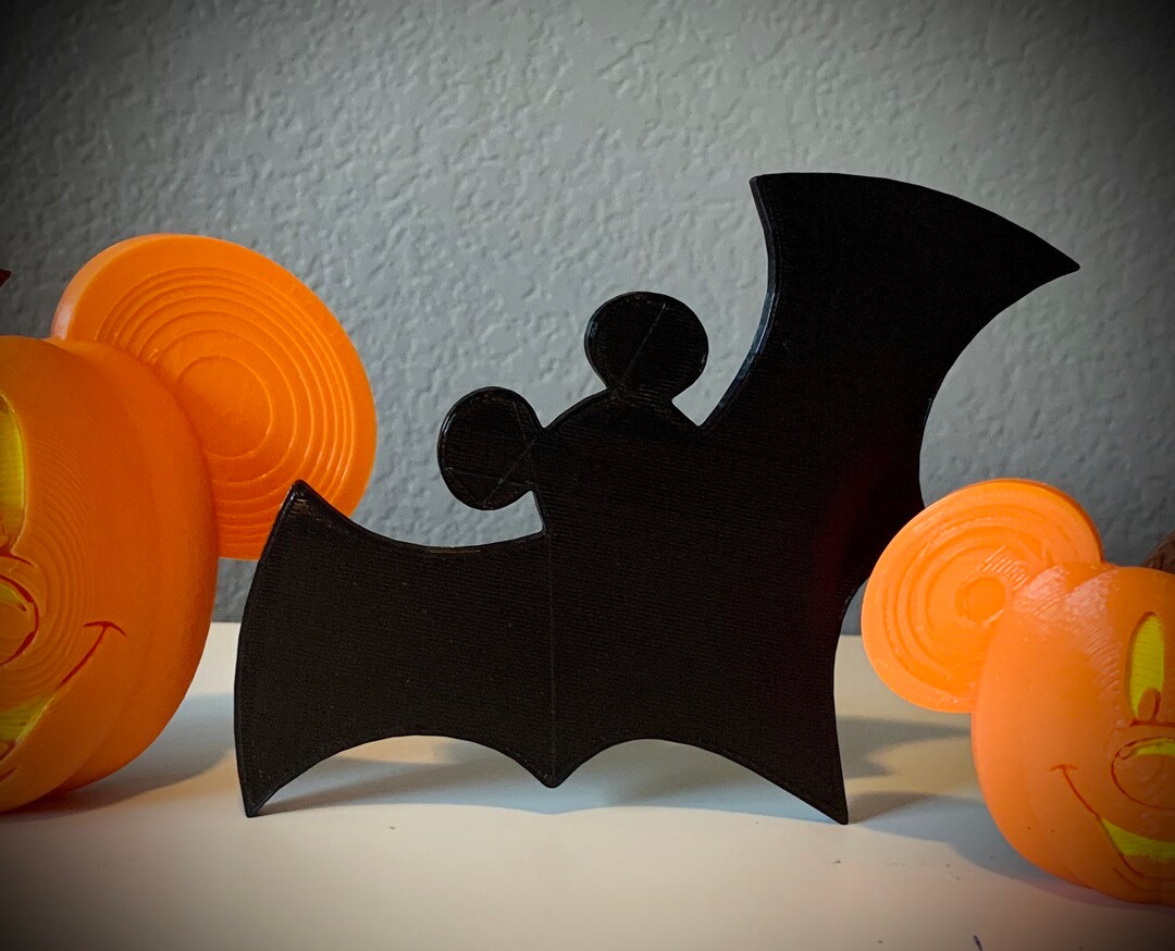 Mickey and Minnie Bat Halloween Decoration Disney Inspired Halloween ...