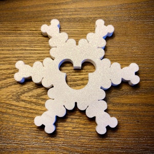 Mickey Snowflake Christmas Decoration Disney Inspired - Etsy