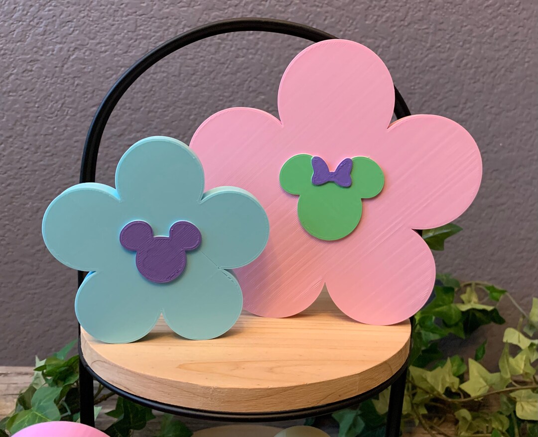 Mickey and Minnie Flower Decoration Disney Inspired Décor - Etsy