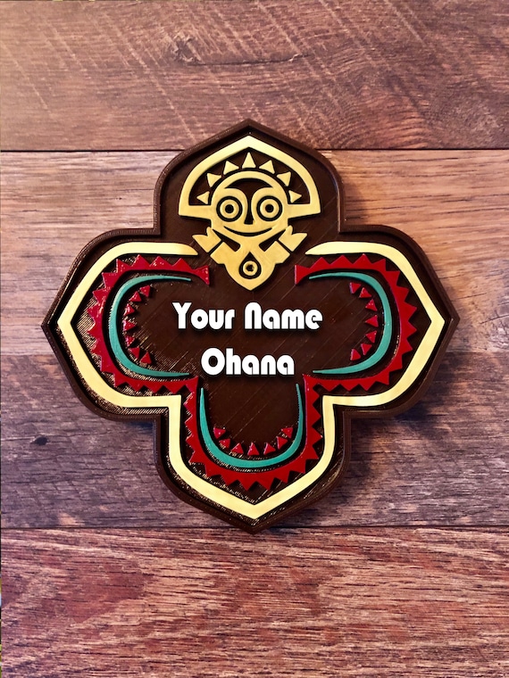 Personalized Disney Polynesian Inspired Ohana Family Last Name | Etsy
