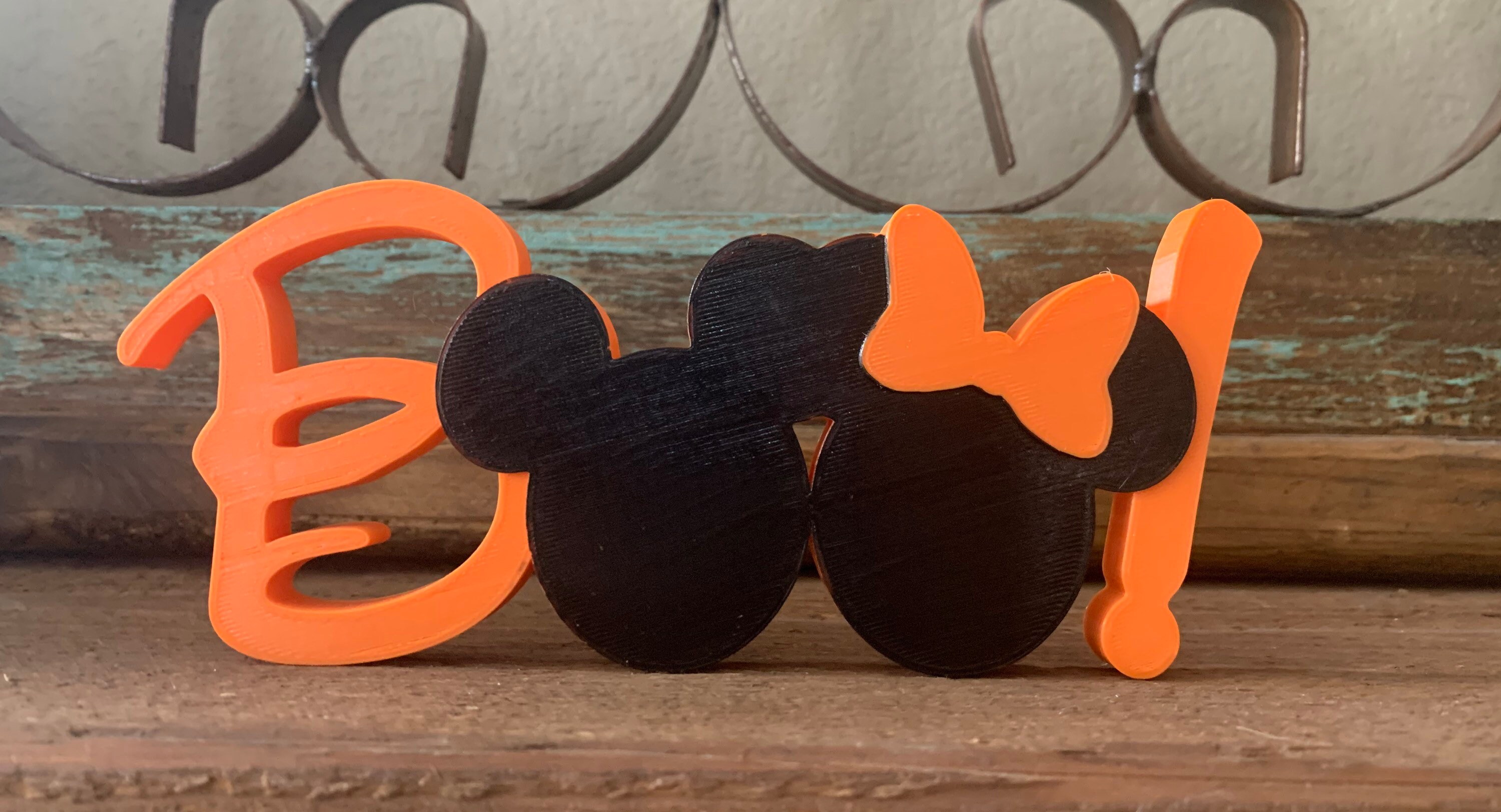 Disney Inspired Boo Sign Mickey and Minnie Halloween Decor - Etsy