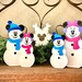 Christmas Snowman Mickey and Minnie Inspired Decoration | Winter ...