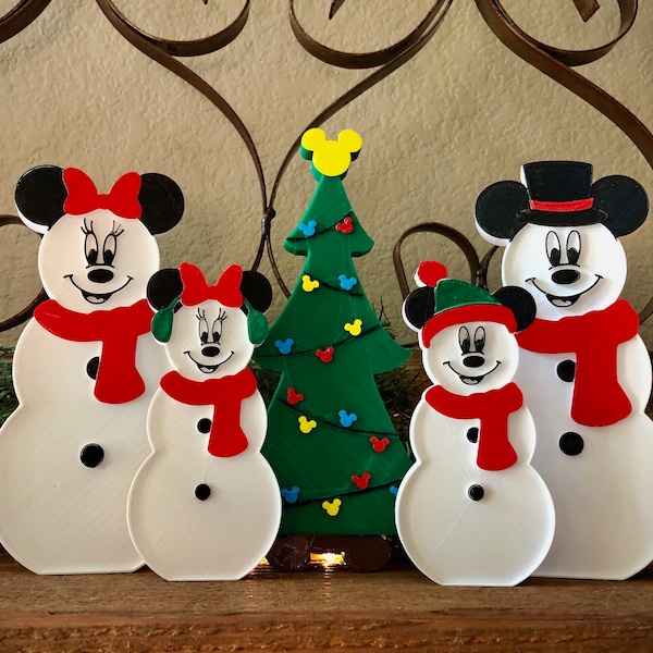 Mickey Snowman Svg - Etsy