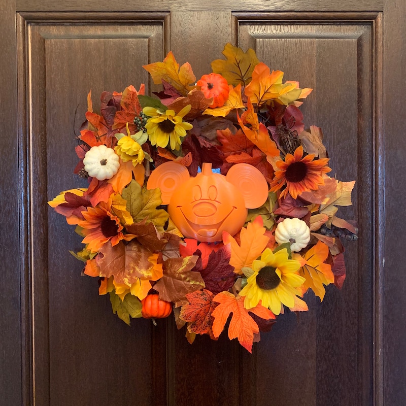 Fall Mickey Wreath - Etsy