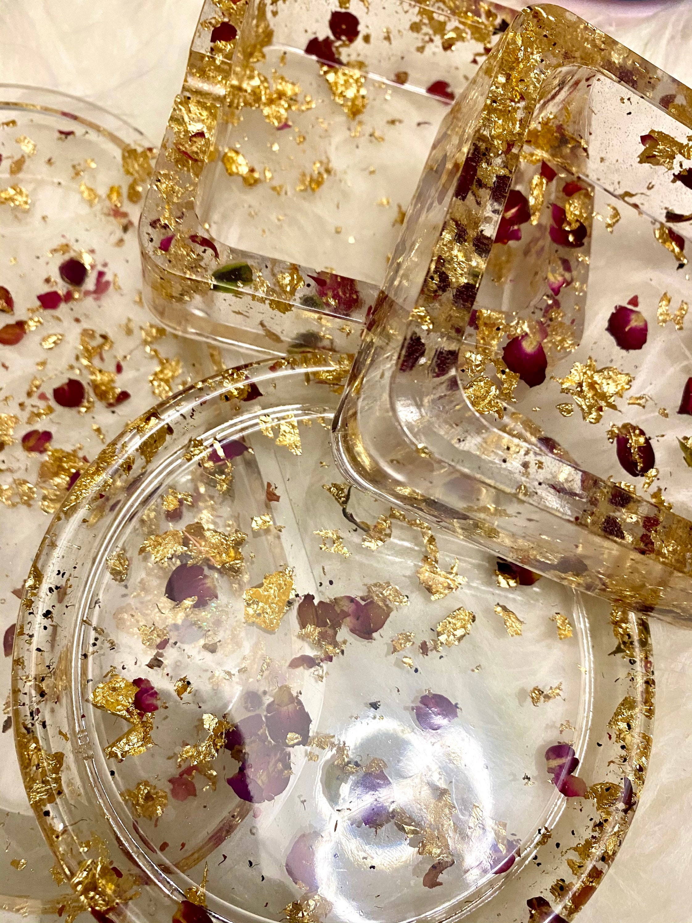 Rose Petal Resin Ashtray - Etsy