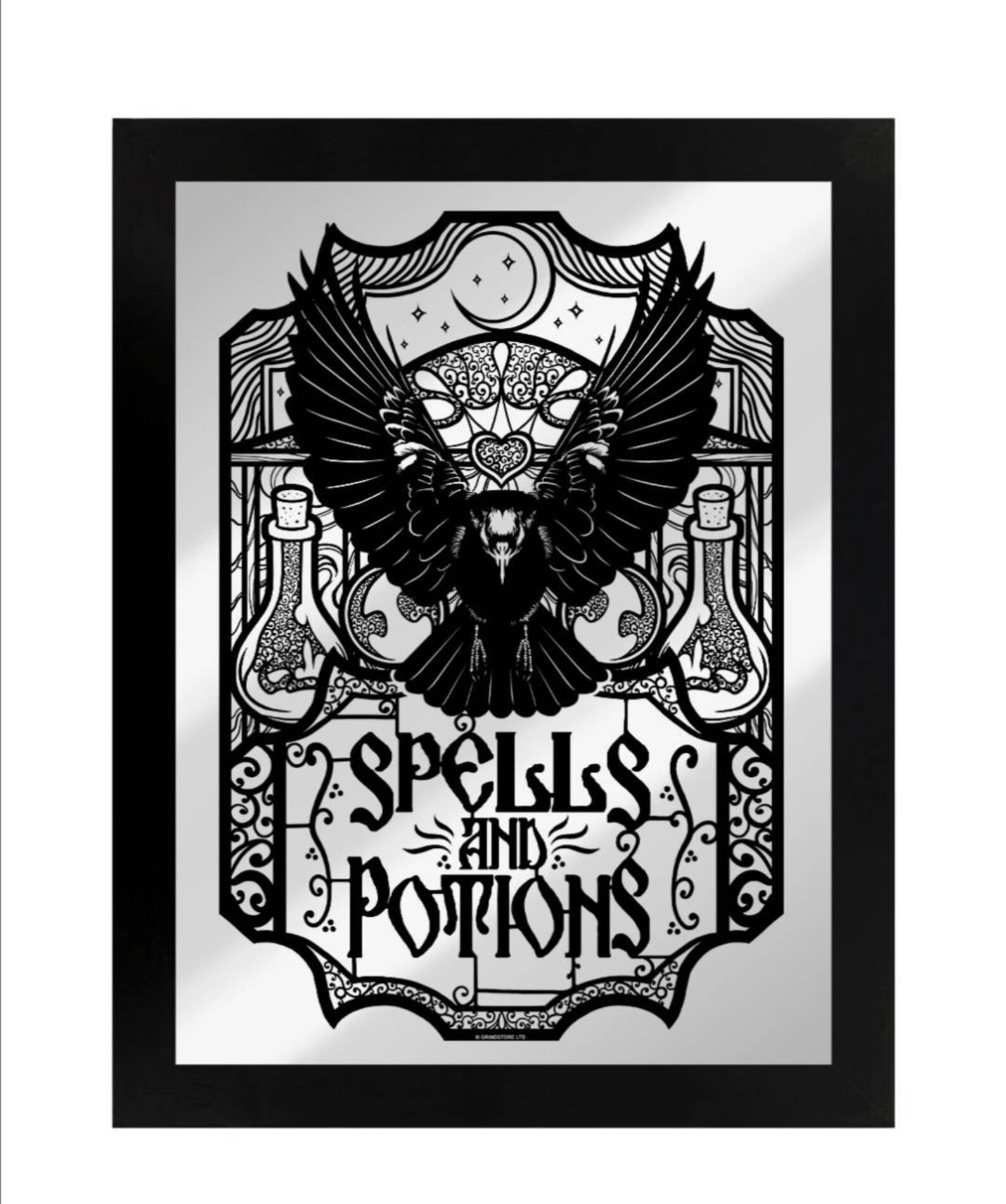 Large Spells and Potions Tin Mirror Mirror Tin Mirror - Etsy