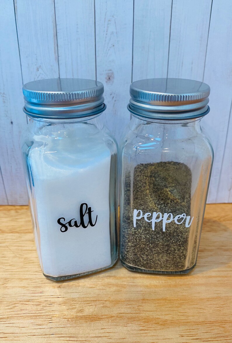Salt and Pepper Shakers, Kitchen Decor, Custom Salt and Pepper Shakers ...
