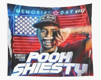 Pooh Shiesty Tapestries, Pooh Wall Tapestry, Rap Wall Hanging - Etsy