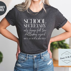 Secretary Gifts School Secretary is Not an Actual Job - Etsy