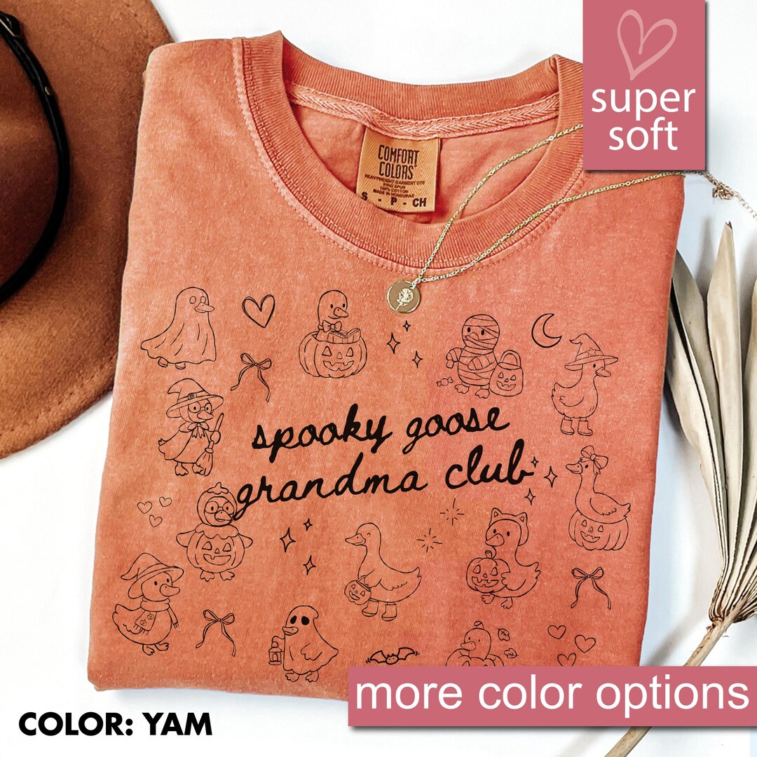 Comfort Colors® Spooky Grandma Shirt, Halloween Grandma Shirt, Fall ...