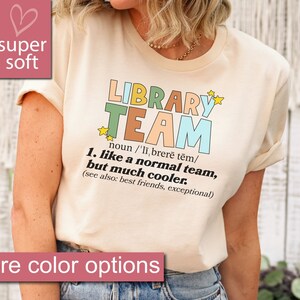 Library Team Shirt, Librarian Shirt, Gift for Librarian Gifts, Library ...