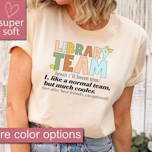 Library Team Shirt, Librarian Shirt, Gift for Librarian Gifts, Library ...