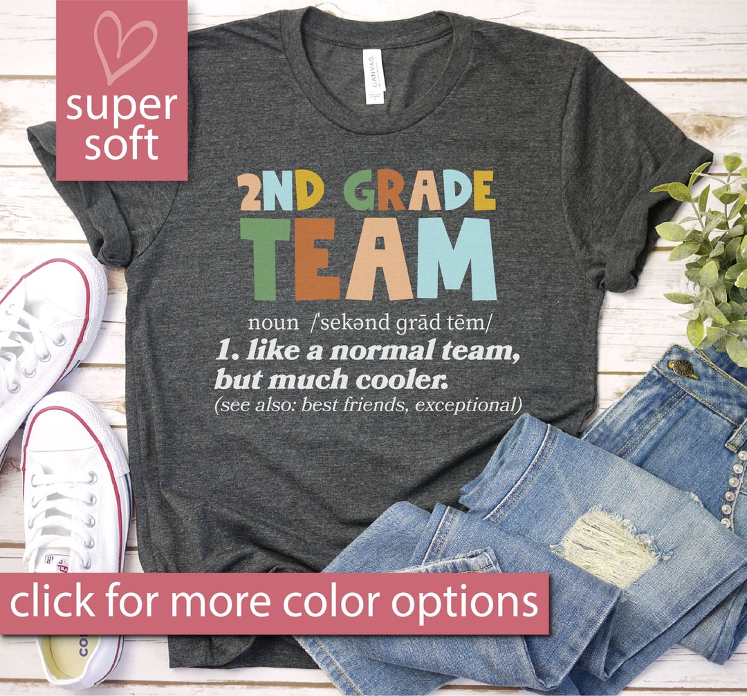 Second Grade Teacher Shirt, 2nd Grade Teacher T-shirt, Cute Second ...