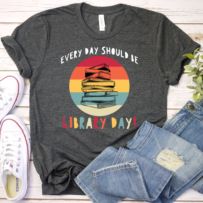 Library Shirt - Etsy